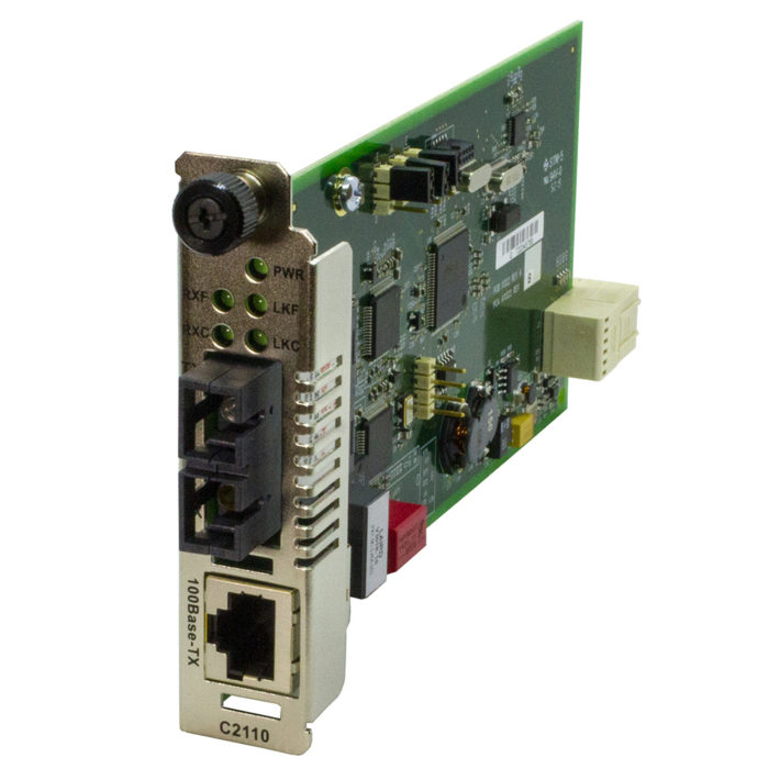 C2110 Series Chassis Cards | Media Converters | Lantronix