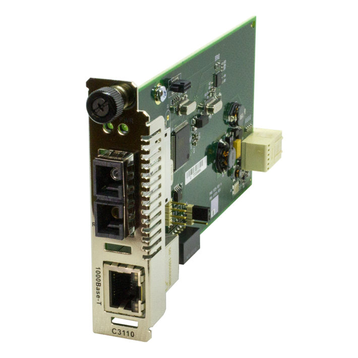 C3110 Series Chassis Cards | Media Converters | Lantronix