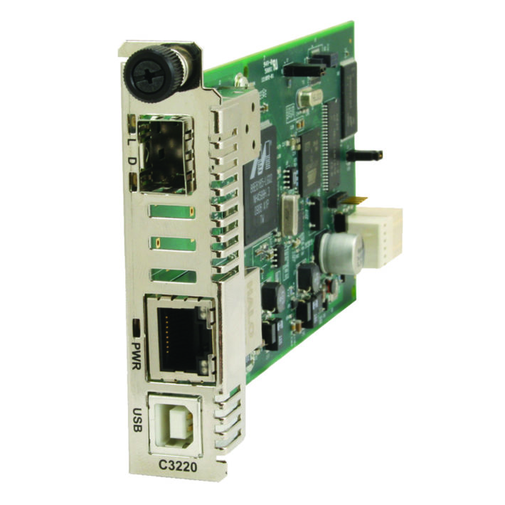 C3220 Series Chassis Cards | Media Converters | Lantronix