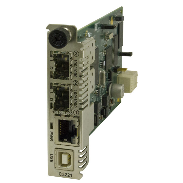 C3220 Series Chassis Cards | Media Converters | Lantronix
