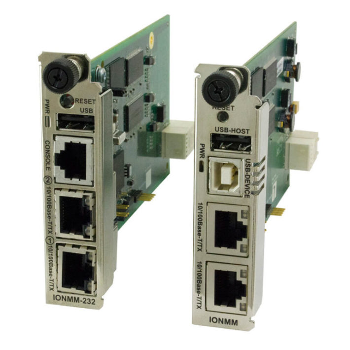 IONMM Series Chassis Cards | Media Converters | Lantronix