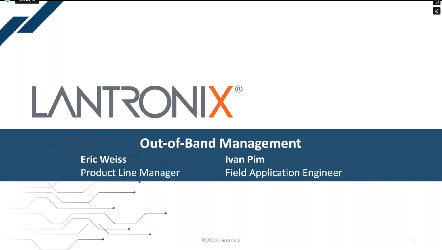 Partner Product Training - Advanced Out-of-Band Management | Lantronix